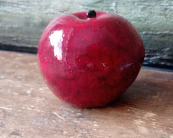 Ceramic Apple Sculpture - Etsy