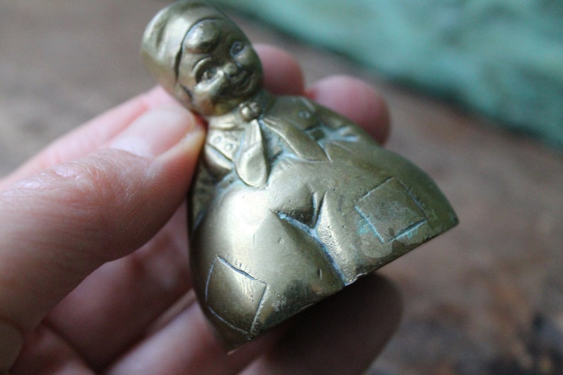 Lady Girl Bell in a Shape of a Lady Woman Solid Brass Bell - Etsy