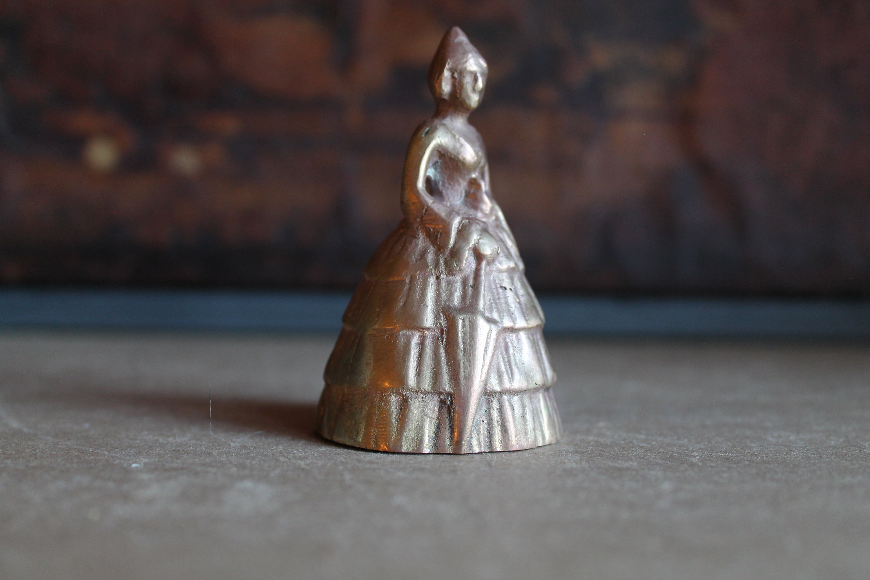 Brass Girl Bell Lady With Umbrella in a Shape of a Lady Woman - Etsy