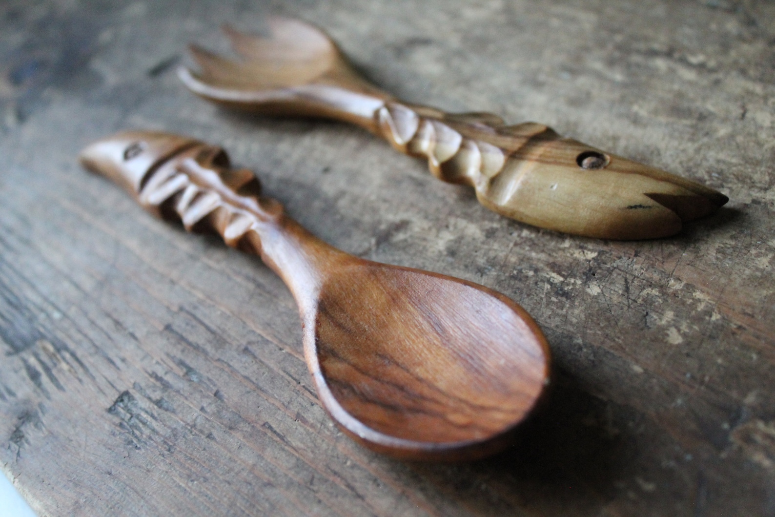 Wood Fish Shaped Rice Spoon Meal Server Cooking Tools - Etsy