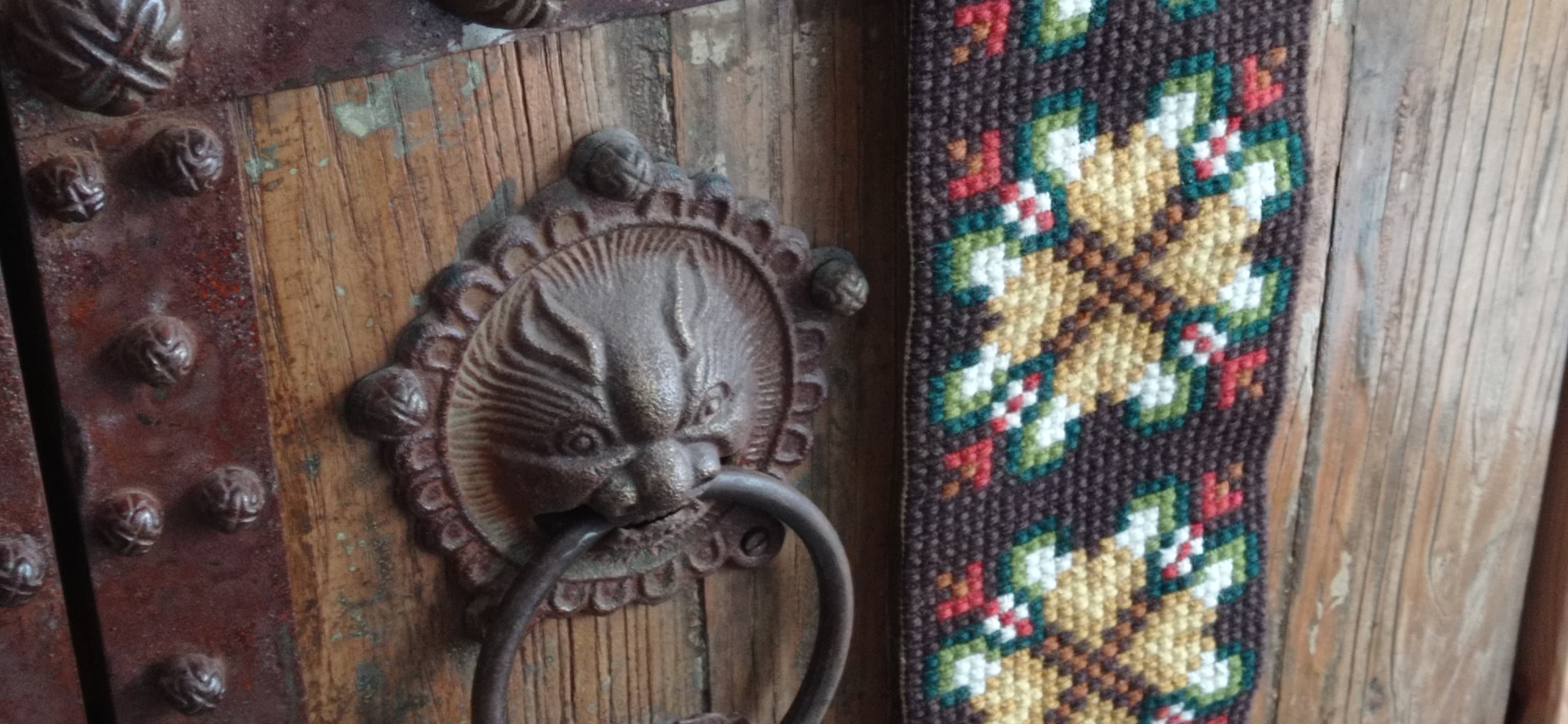 Vintage Bell Pull Embroidery Scandinavian Folk Art Needlepoint | Etsy