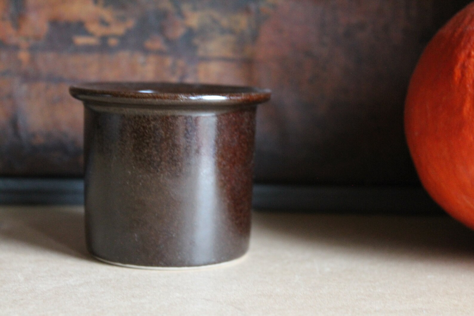 Gustavsberg Pottery Pot Brown Jar by Stig Lindberg Swedish Ceramic Pot ...