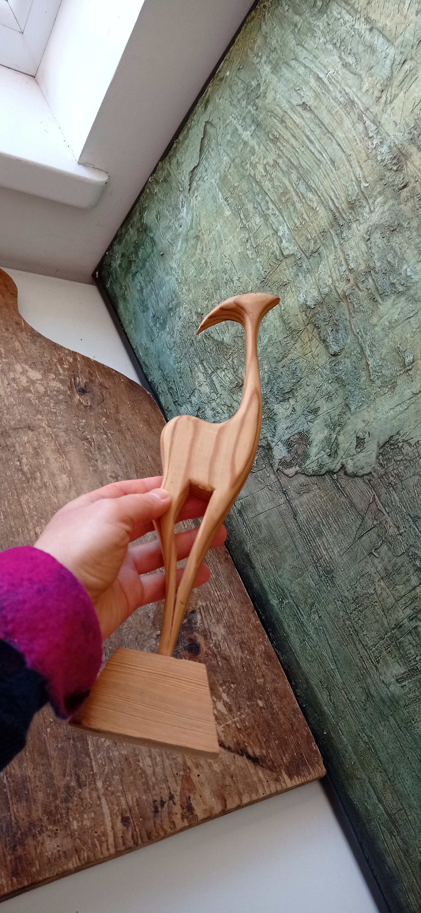 Scandinavian Wooden Goat Hand Carved Modernist Art Figurine - Etsy