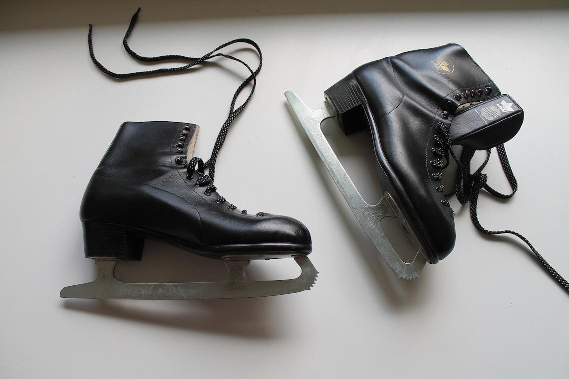 Retro Ice Skates 50s/60s Skates Vintage Men Ice Skates Steel - Etsy