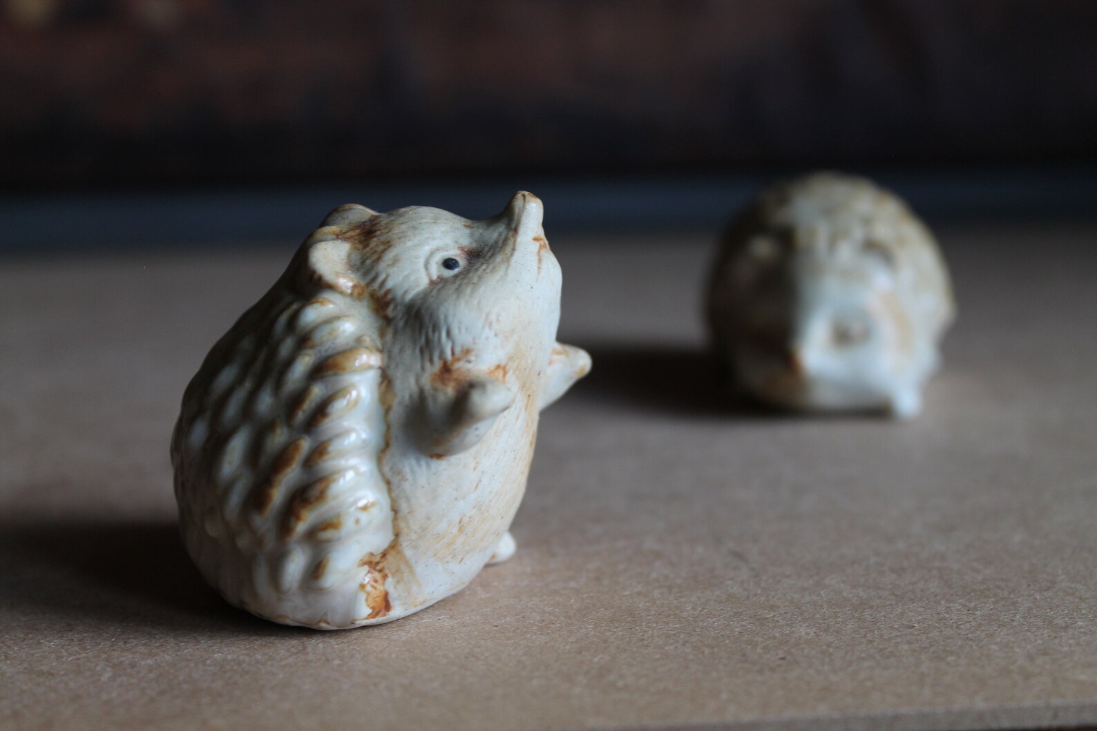 Hedgehog Figurines Hedgehog Ceramic Pottery Figurine Circa - Etsy