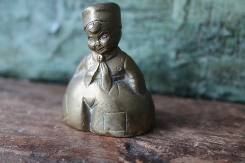 Lady Girl Bell in a Shape of a Lady Woman Solid Brass Bell - Etsy