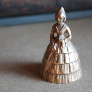 Brass Girl Bell Lady With Umbrella in a Shape of a Lady Woman Solid ...