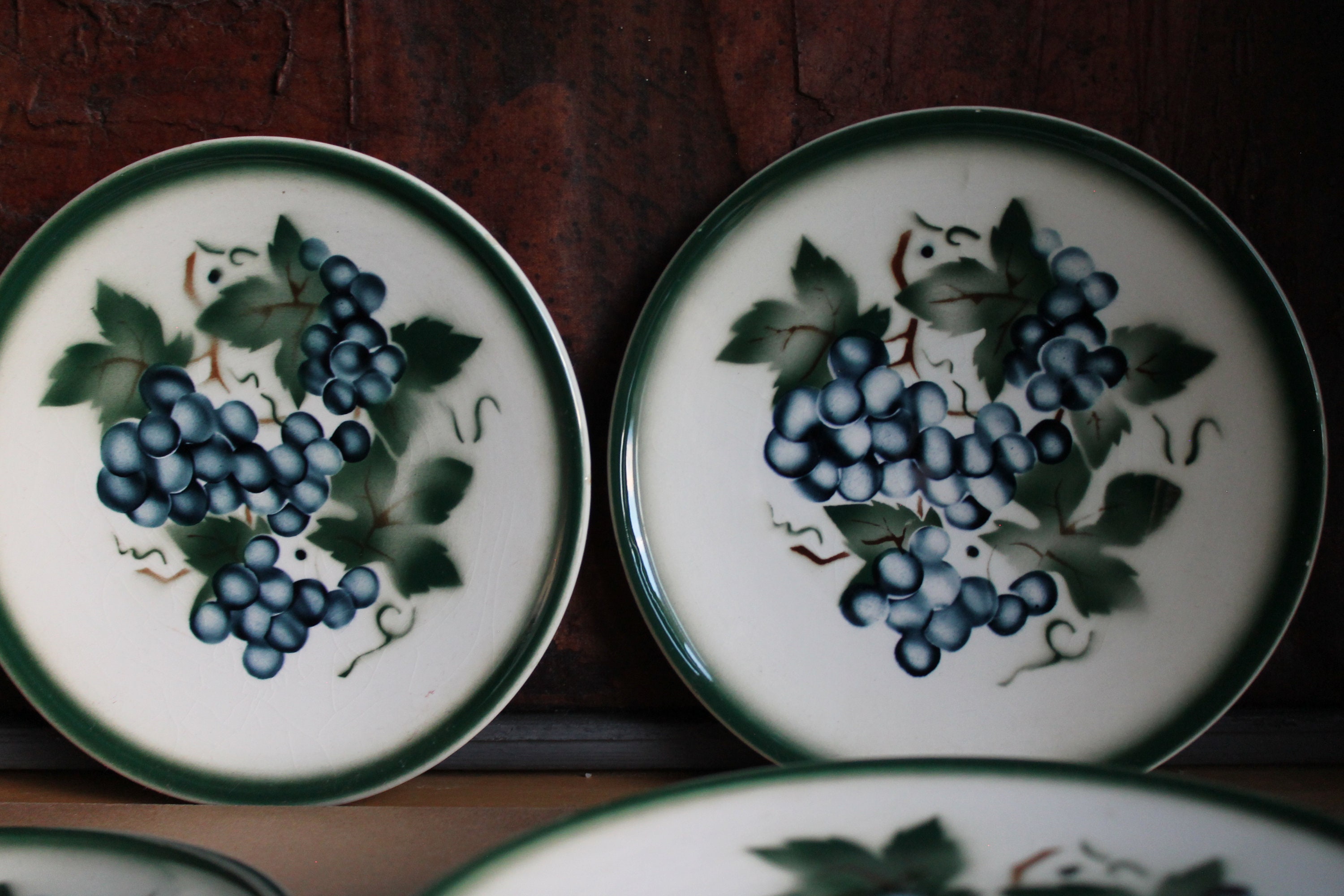 Musterschutz Grape Fruit Plate Rare Dessert Plates Faïence Musterschutz ...