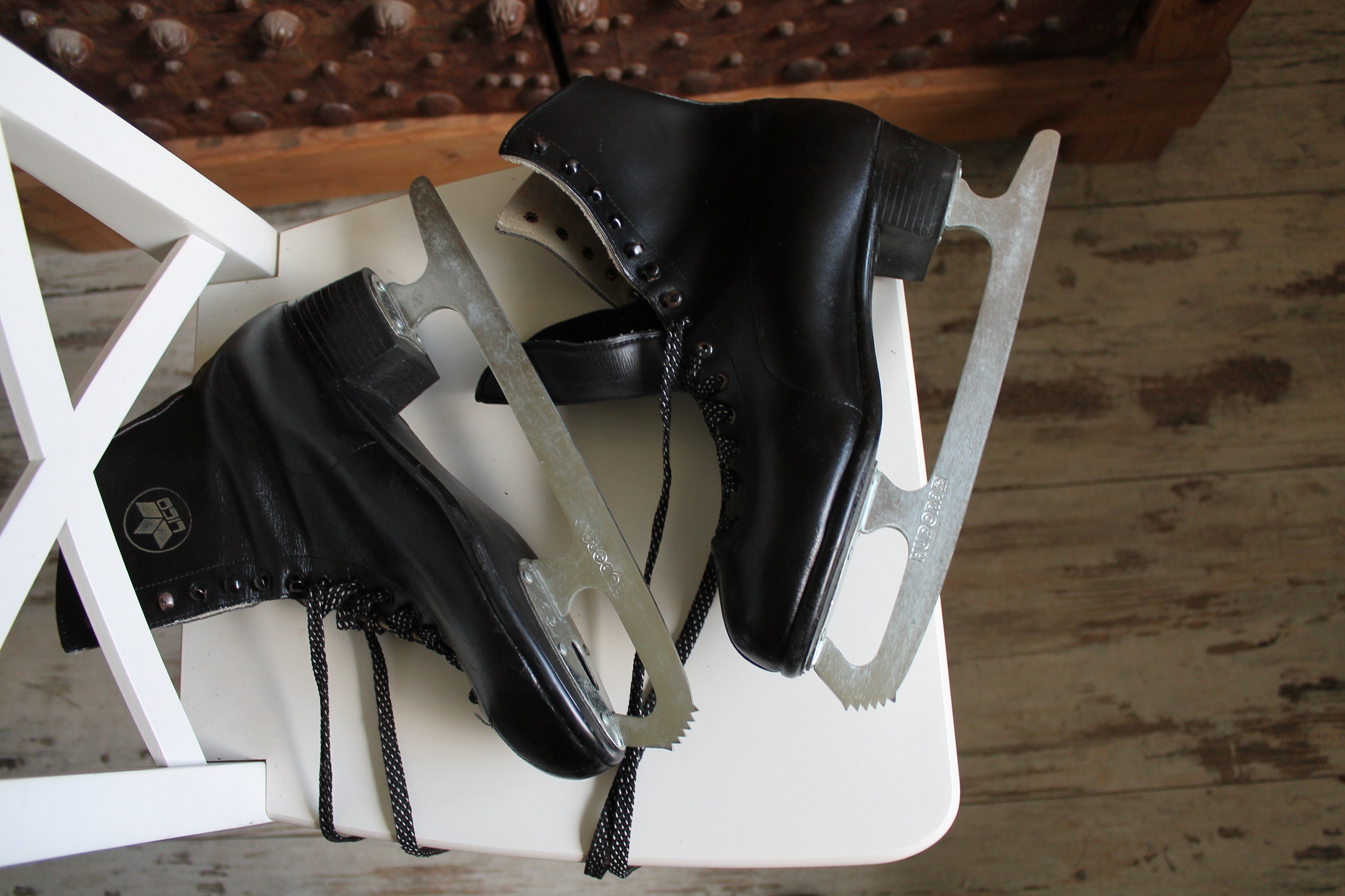 Retro Ice Skates 50s/60s Skates Vintage Men Ice Skates Steel - Etsy
