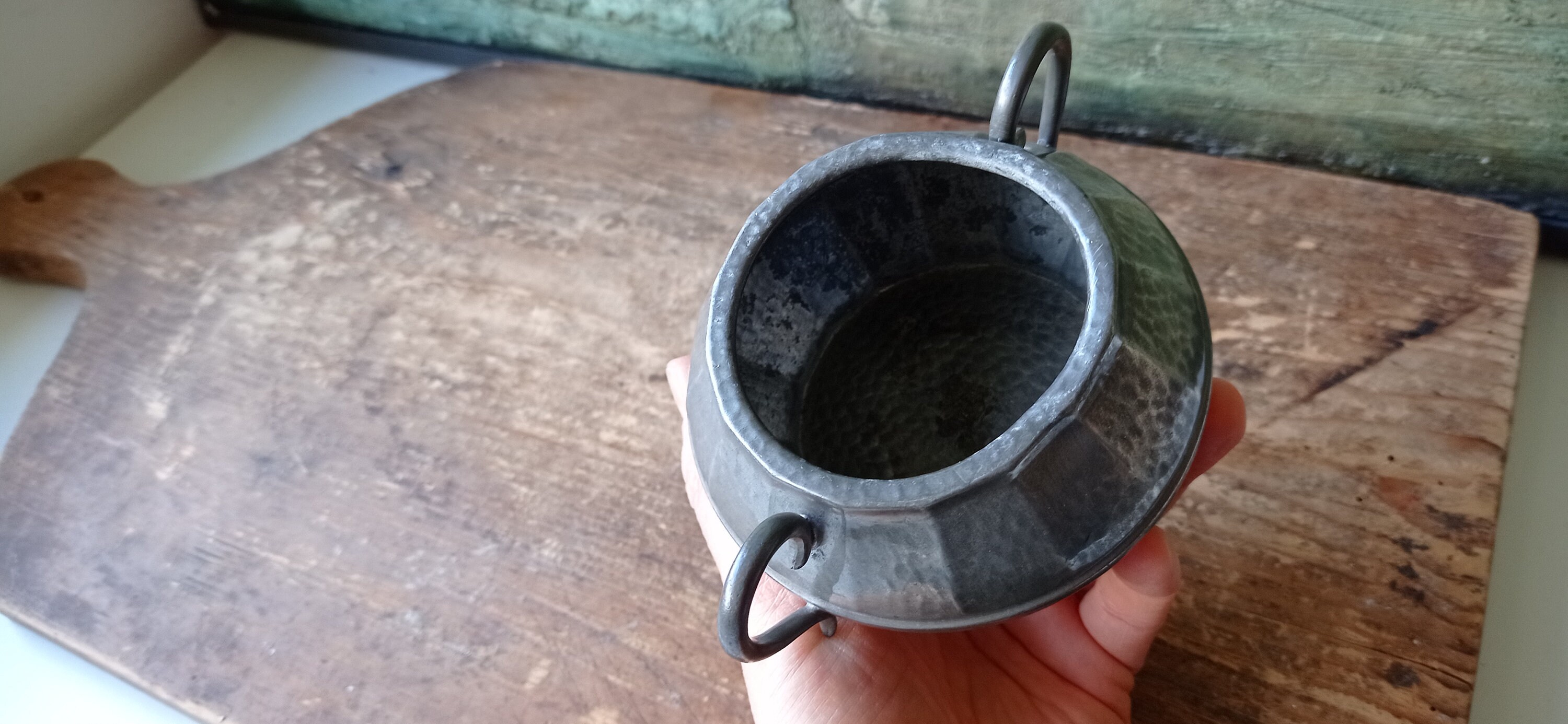 Hand Hammered Old English Pewter Container Jug Knighthood | Etsy