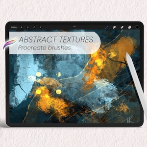 Abstract Painting Texture Brushes for Procreate Digital Art Texture ...