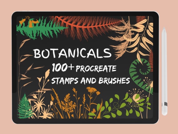 Botanical Procreate BUNDLE 100 Stamps and Brushes Foliage | Etsy