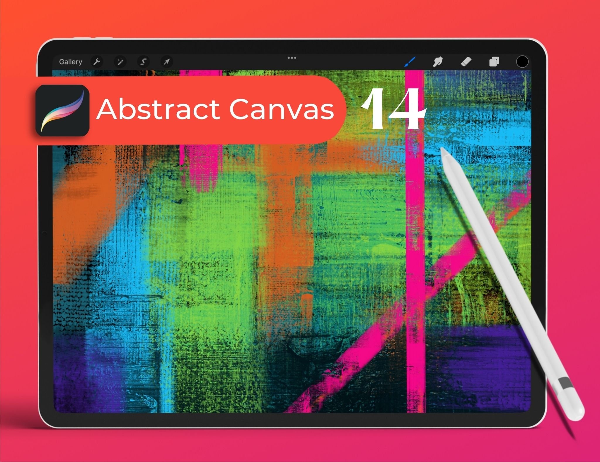 Procreate Abstract Painting Texture Brushes Oil and Acrylic - Etsy