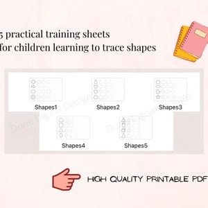 Teacher or Homeschool Worksheet for Children Learning Shapes Practice ...