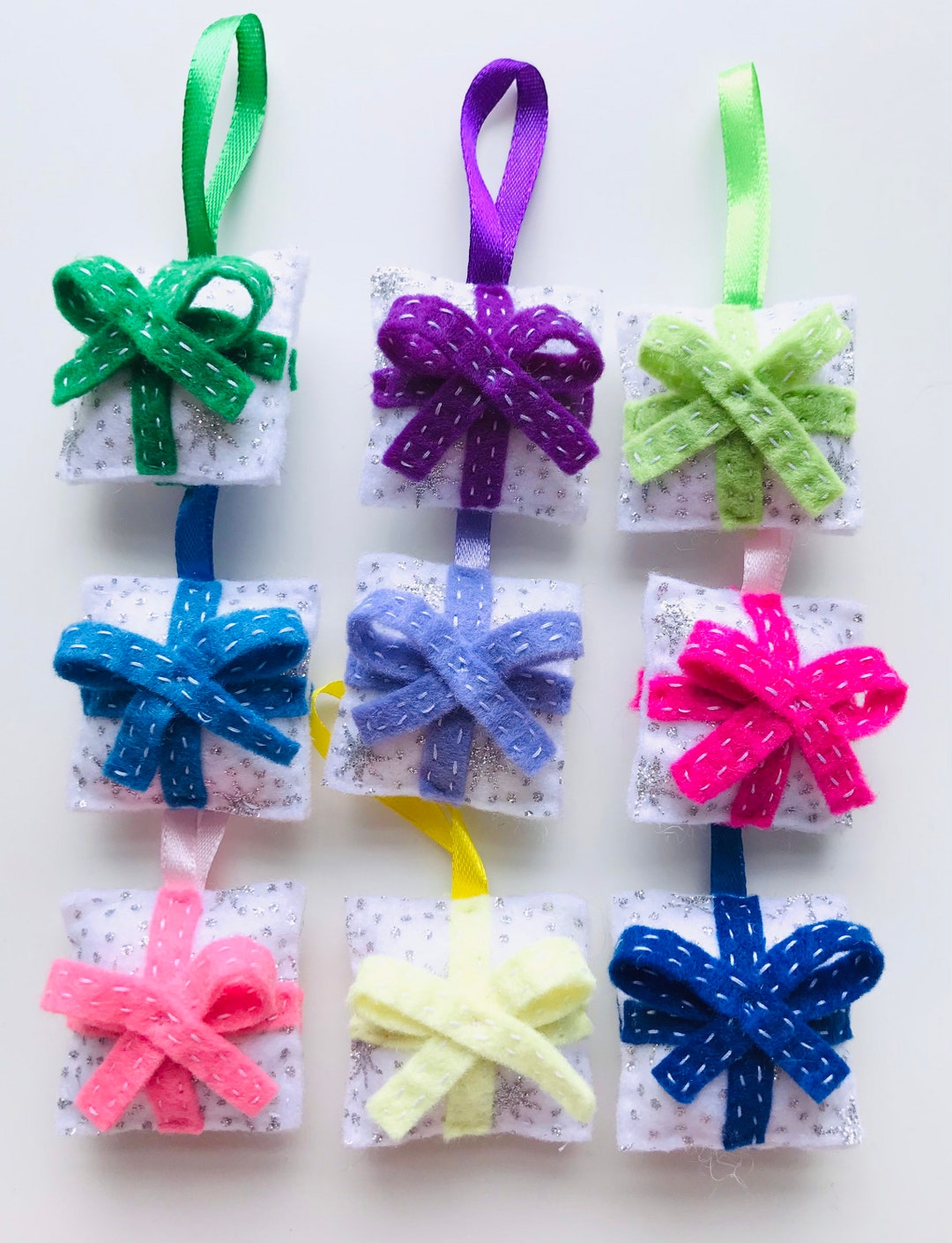 9 Unique Rainbow Coloured Christmas Miniature Presents With - Etsy UK