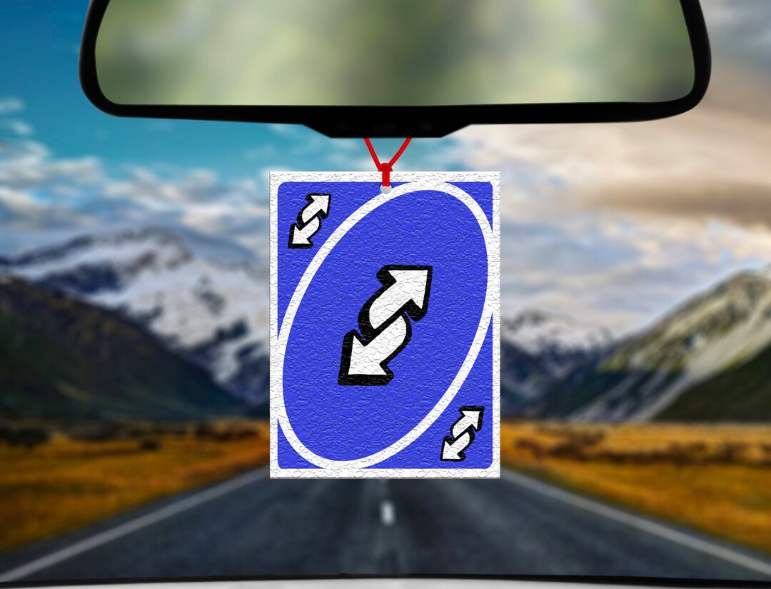 Uno Reverse Card Colourful Design Car Air Freshener Scented Print ...