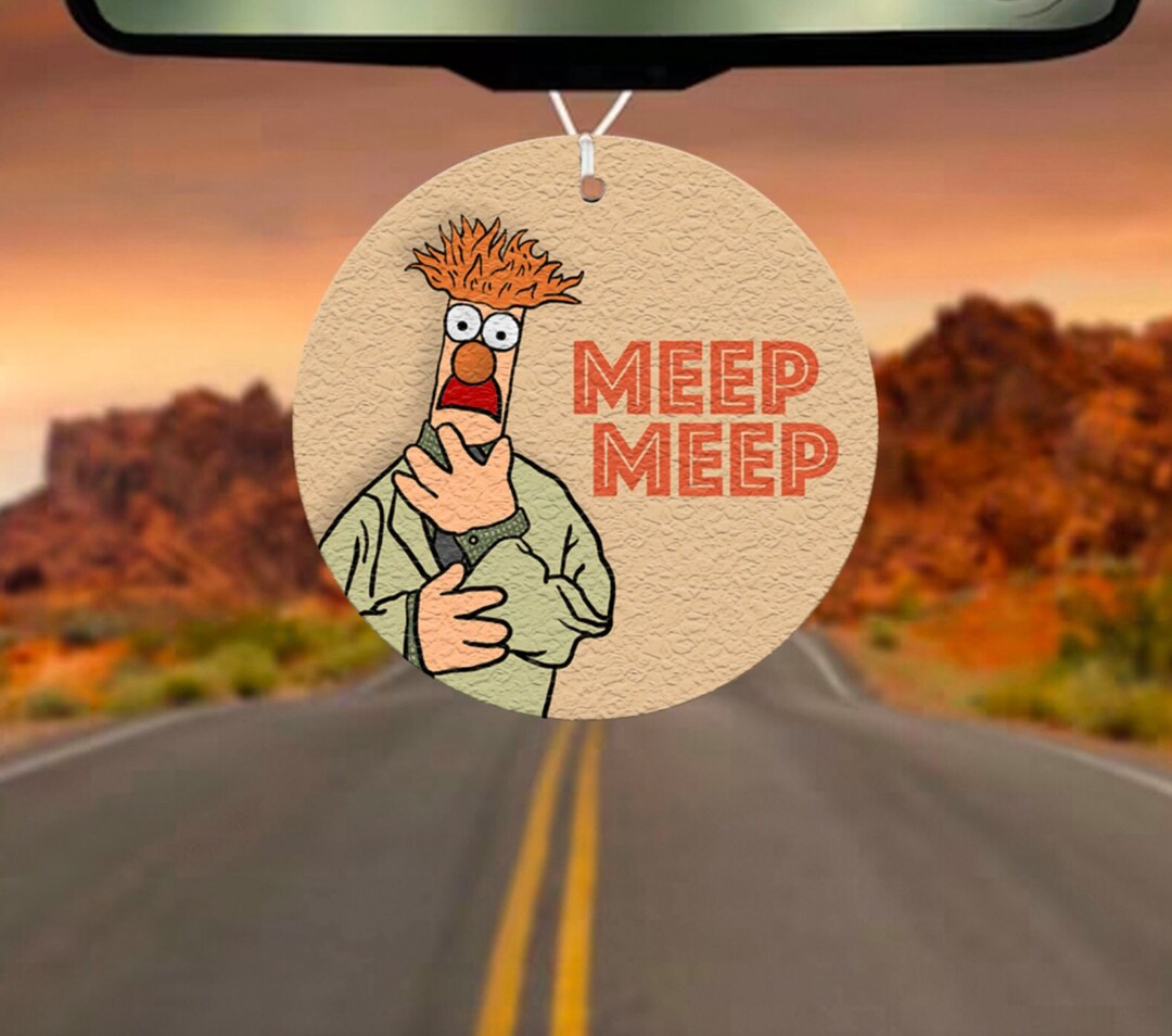 Muppets Beaker Meep Meep Colourful Design Car Air Freshener Scented ...