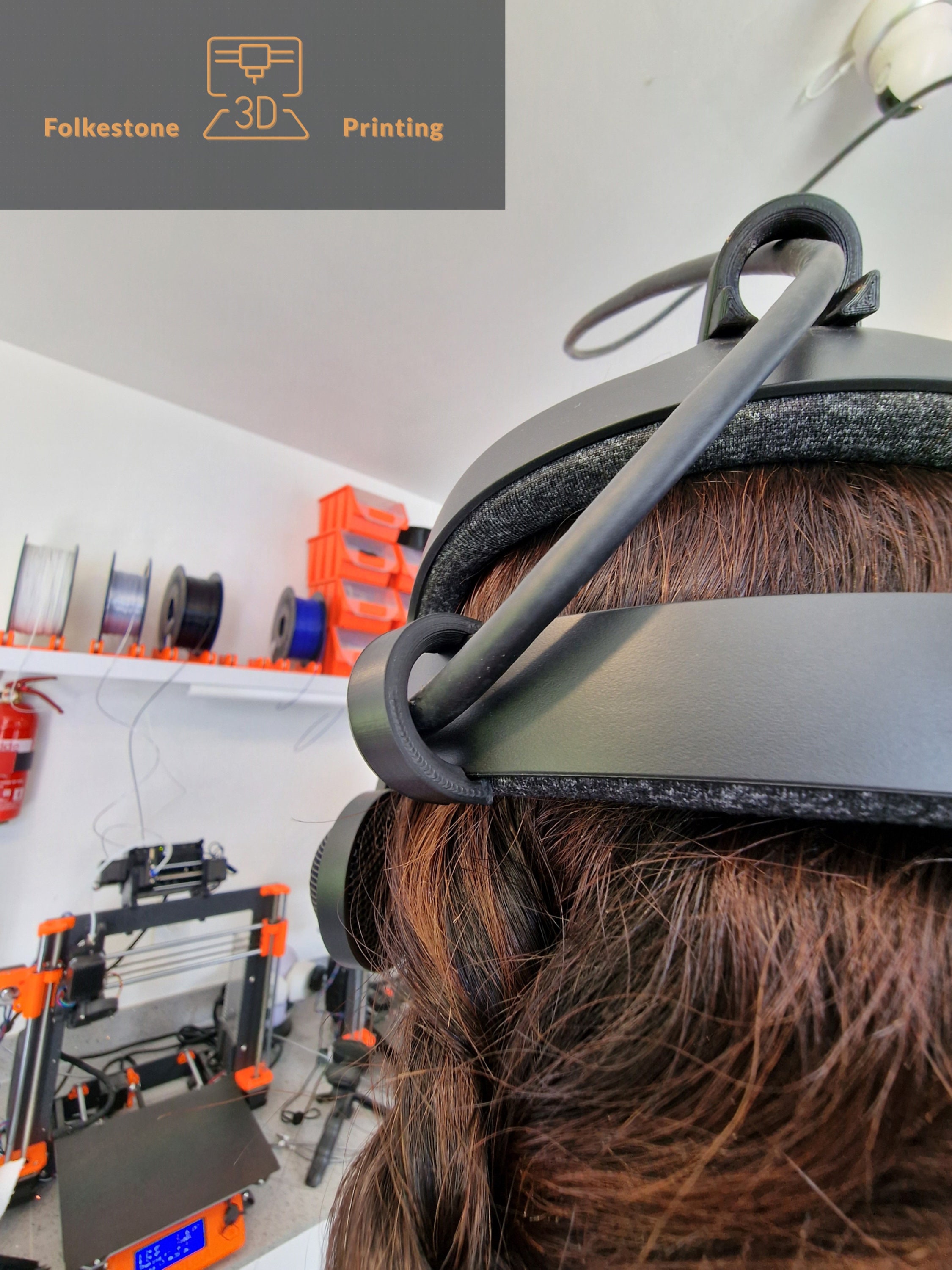 HP Reverb G2 Replacement Cable Management Clip X2 Units in Matt Black ...