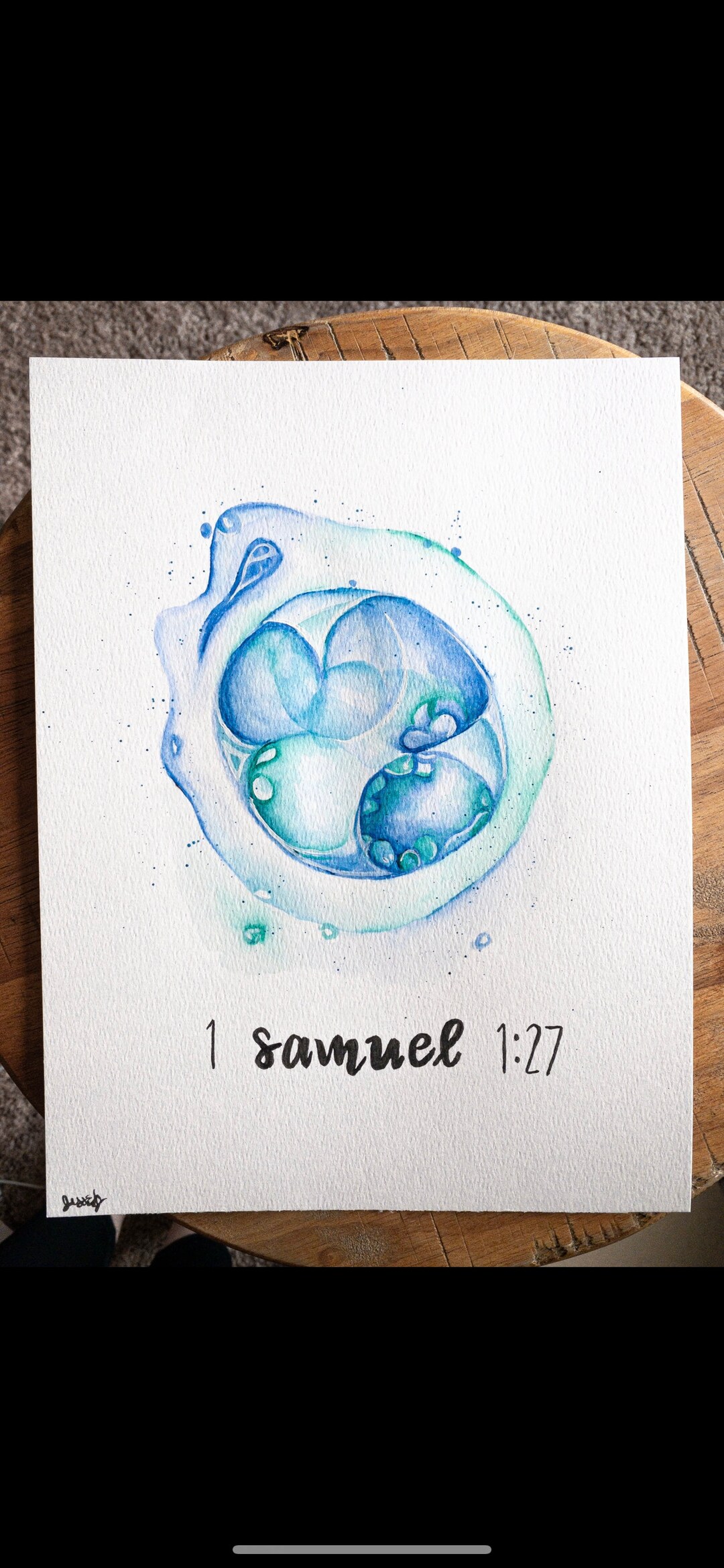 Custom Embryo Watercolor Painting - Etsy