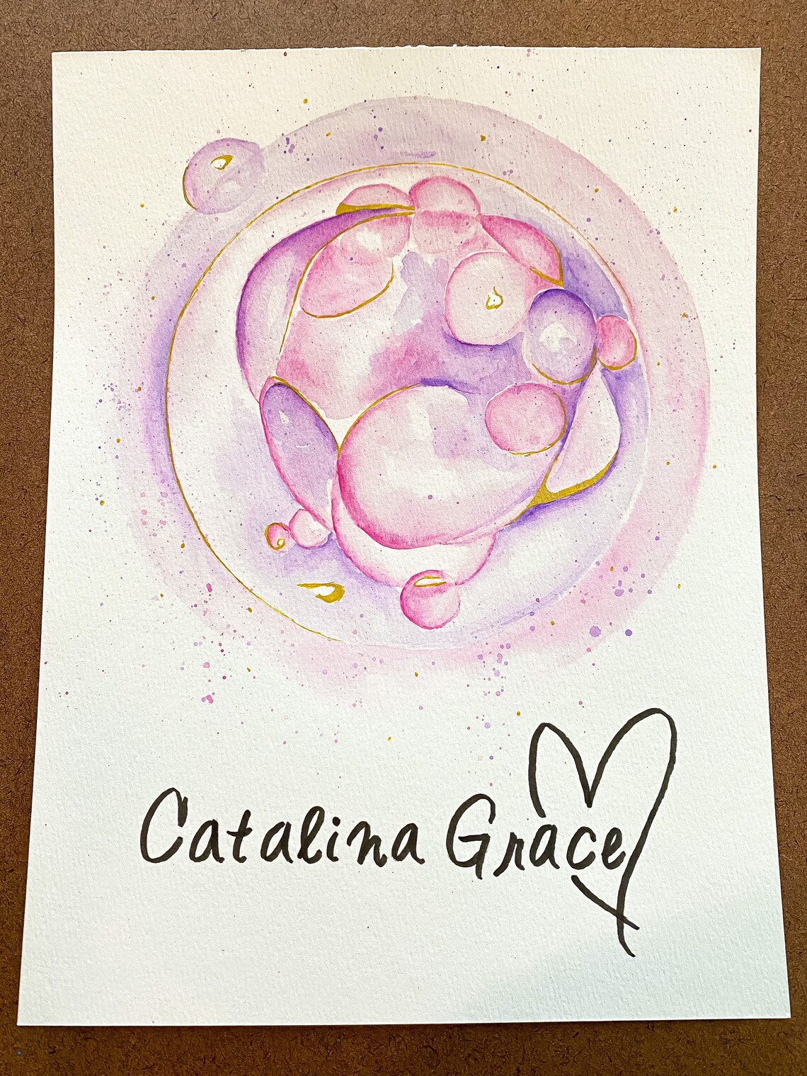 Custom Embryo Watercolor Painting - Etsy
