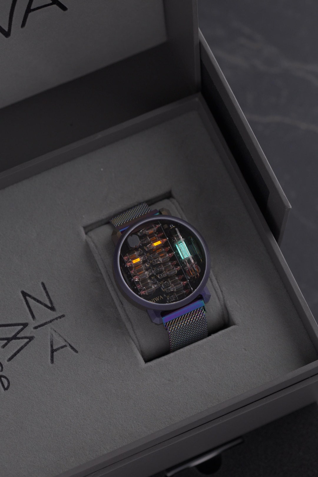 NIWA Lunokhod Watch, Carina Nebula Case, Nixie Tube Wrist Watch ...