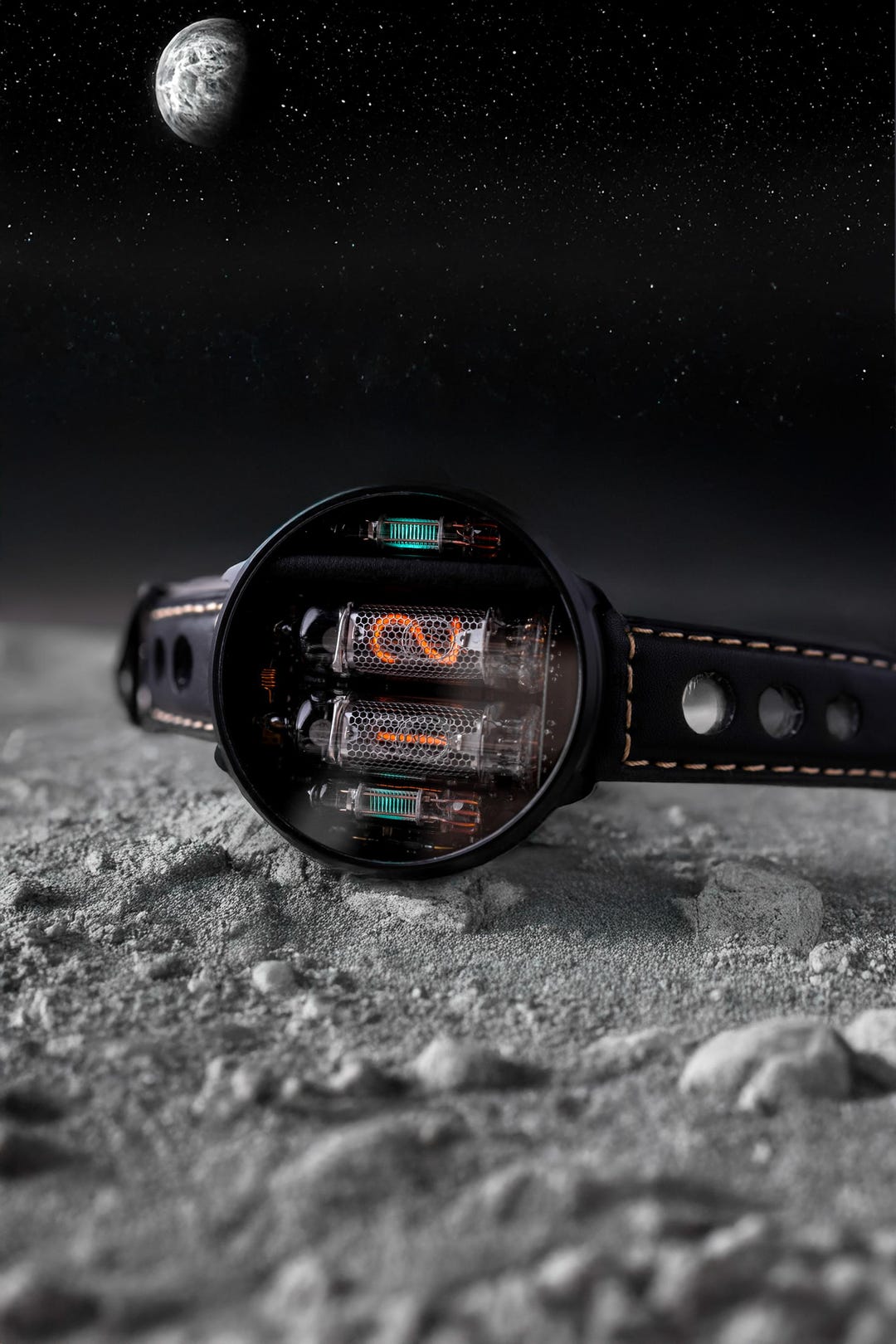 NIWA Nixie Watch V2.0 - Dark Nebula Case, Nixie Tube Wrist Watch ...