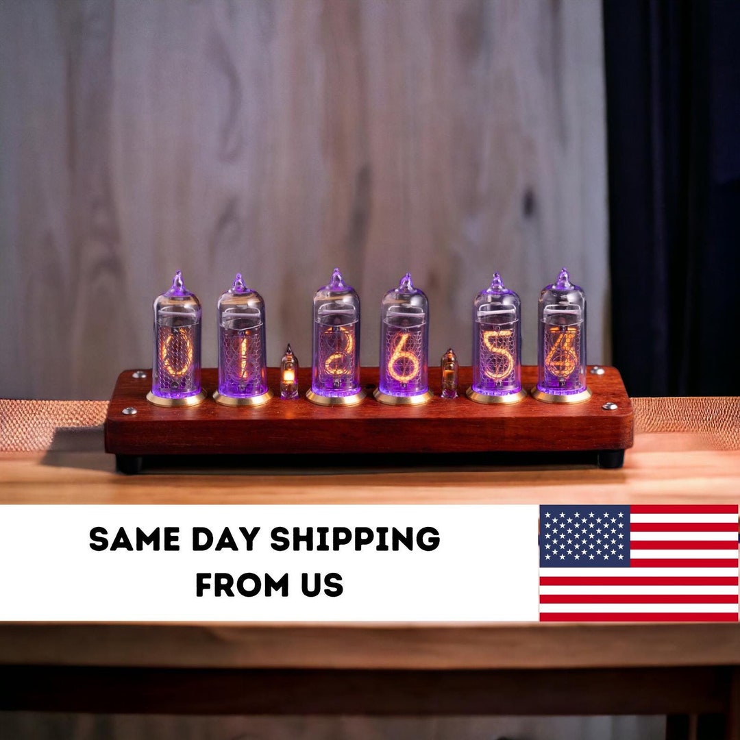 IN-14 Nixie Tubes Clock, Steampunk Clock, DIY Nixie Clock Kit, Retro ...