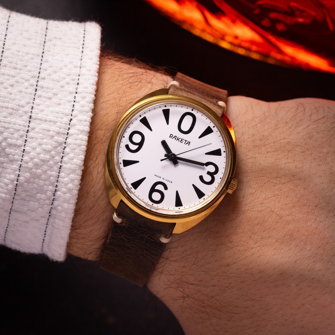 Vintage Soviet raketa Big Zero Watch Cal.2609, Rare Mechanical USSR ...