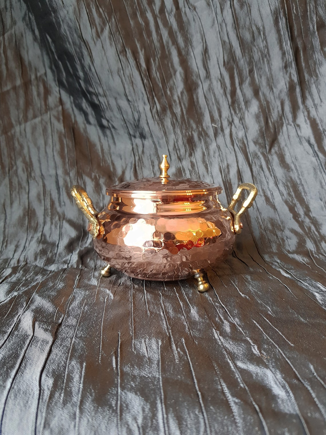 Small Witch Cauldron Copper Cauldron Cauldron with Lid | Etsy