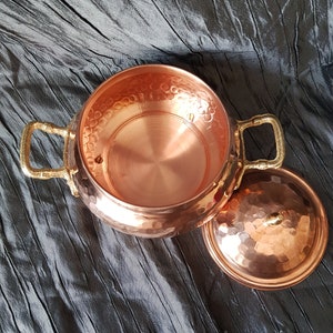 Small Witch Cauldron, Copper Cauldron, Cauldron With Lid, Footed ...