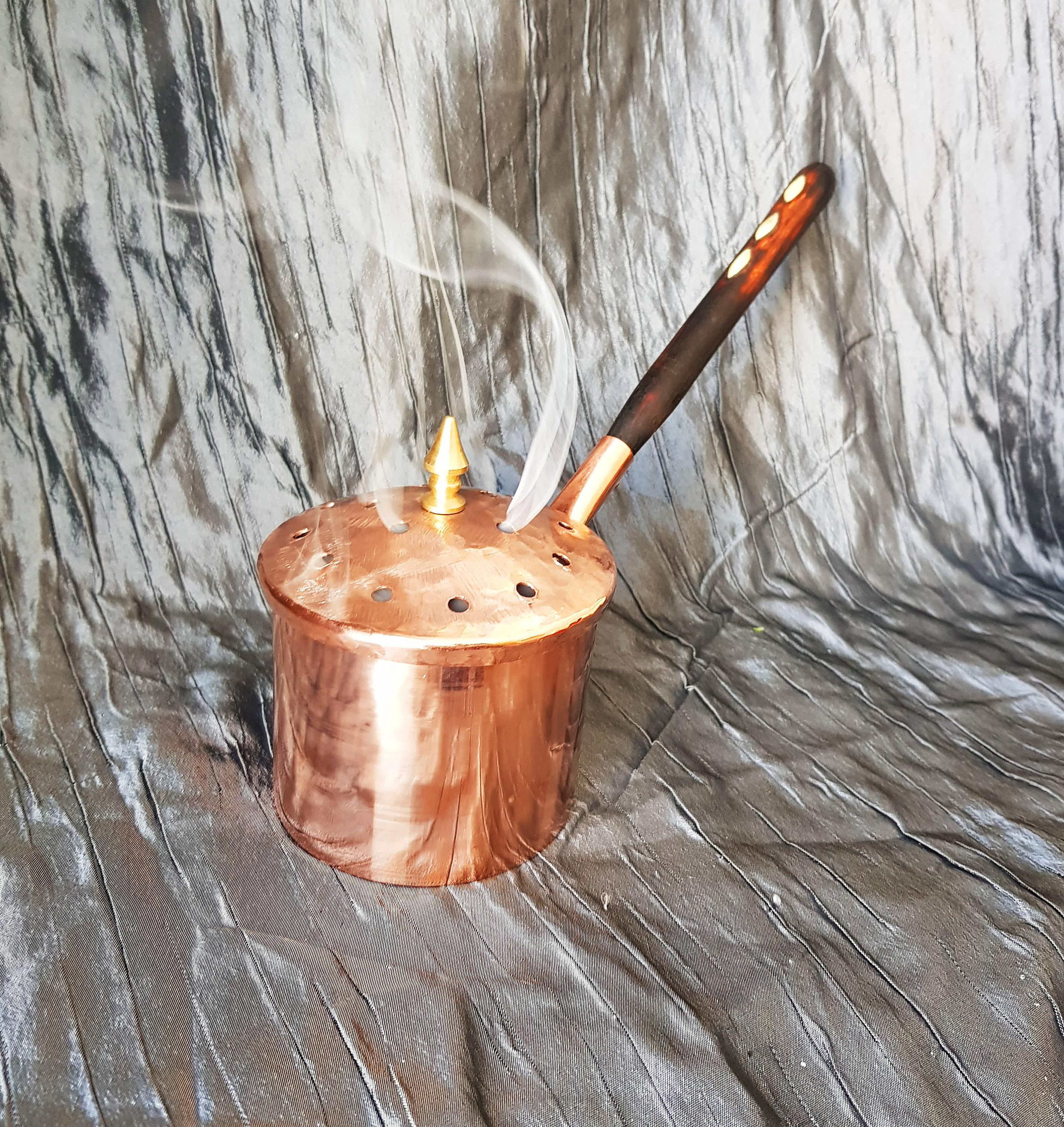 Copper Incense Coal Burner Home Cleaning Ritual Frankincense - Etsy