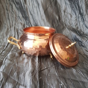 Small Witch Cauldron, Copper Cauldron, Cauldron With Lid, Footed ...