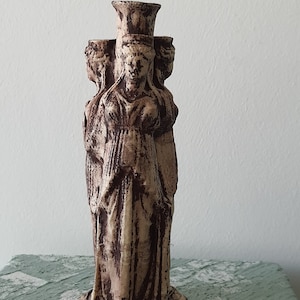 Hecate Statue, Triple Goddess Figurine, Altar Piece, Pagan Idol ...