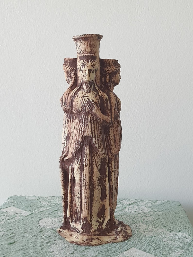 Hecate Statue, Triple Goddess Figurine, Altar Piece, Pagan Idol ...