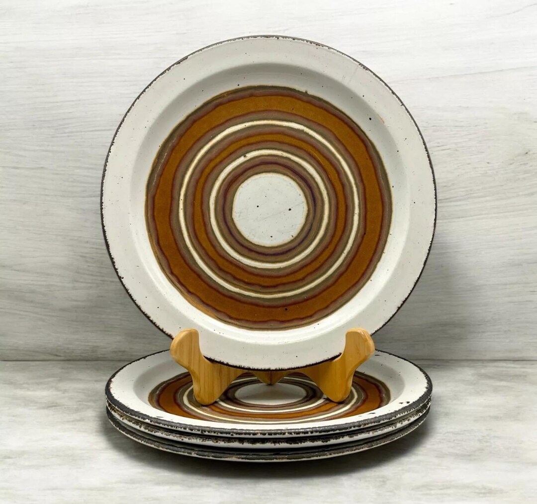 Stonehenge Midwinter Earth Dinner Plates Set of 4 MCM Stoneware - Etsy