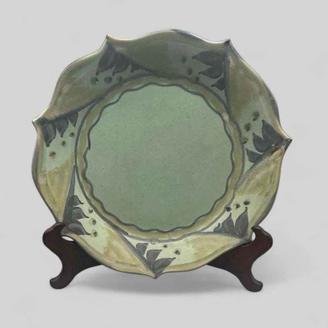 Studio Art Pottery Platter Lakeside Pottery Canada 15 Inch Scandinavian ...