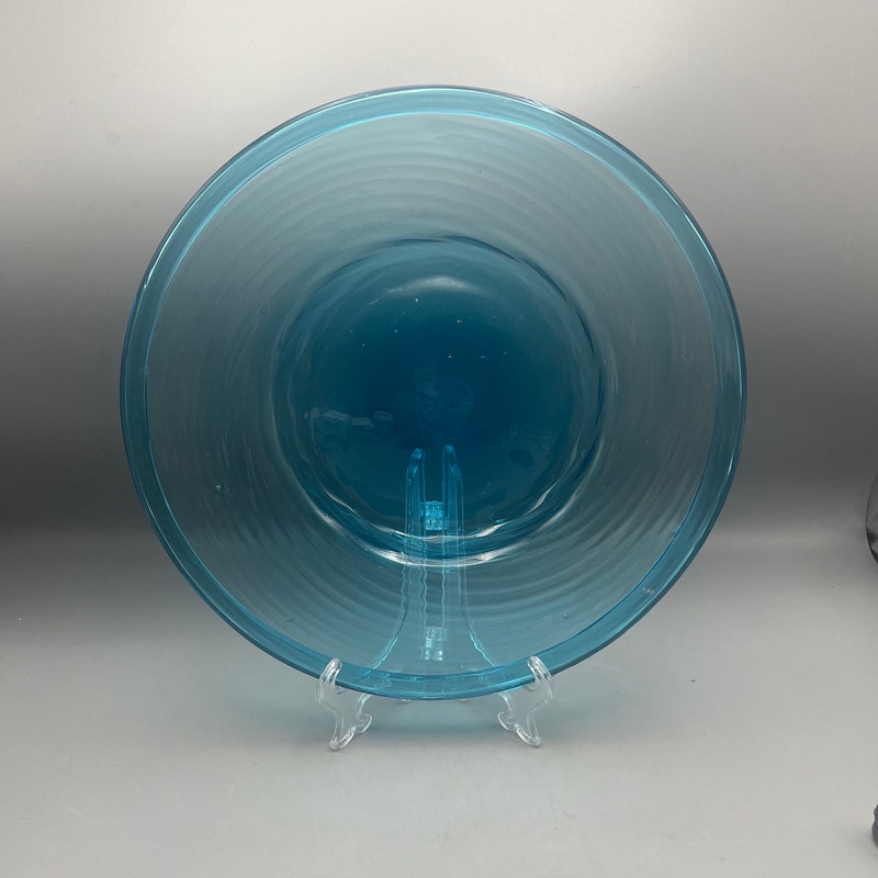 Aqua Glass Plates - Etsy