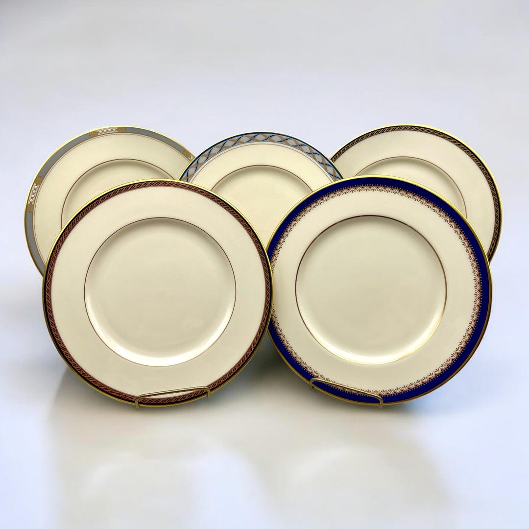 Vintage Lenox Presidential Collection Salad Plates Mixed Lot of 5 - Etsy
