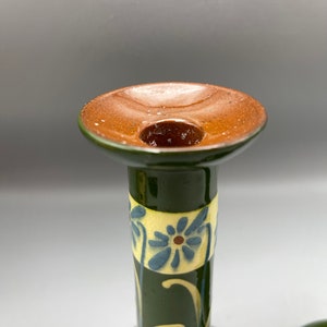 Antique Hart and Moist Exeter Pottery Candlesticks Arts and Crafts ...