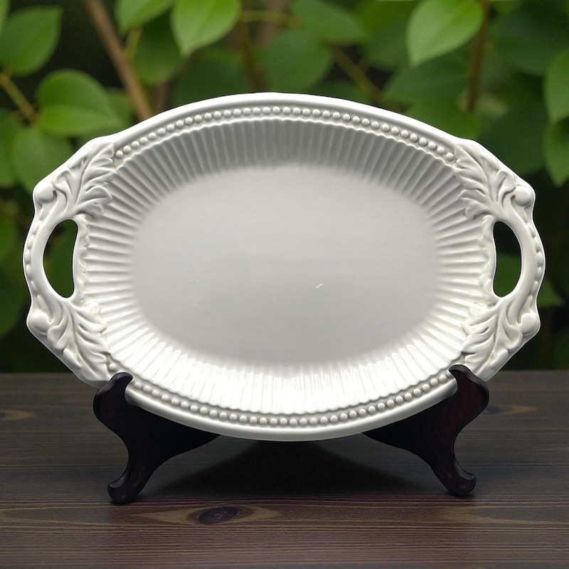 Baroque Platter White - Etsy