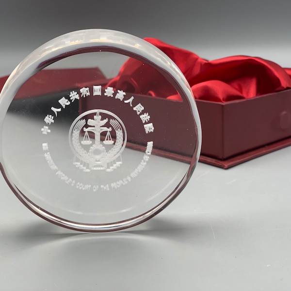 Crystal Paperweight - Etsy