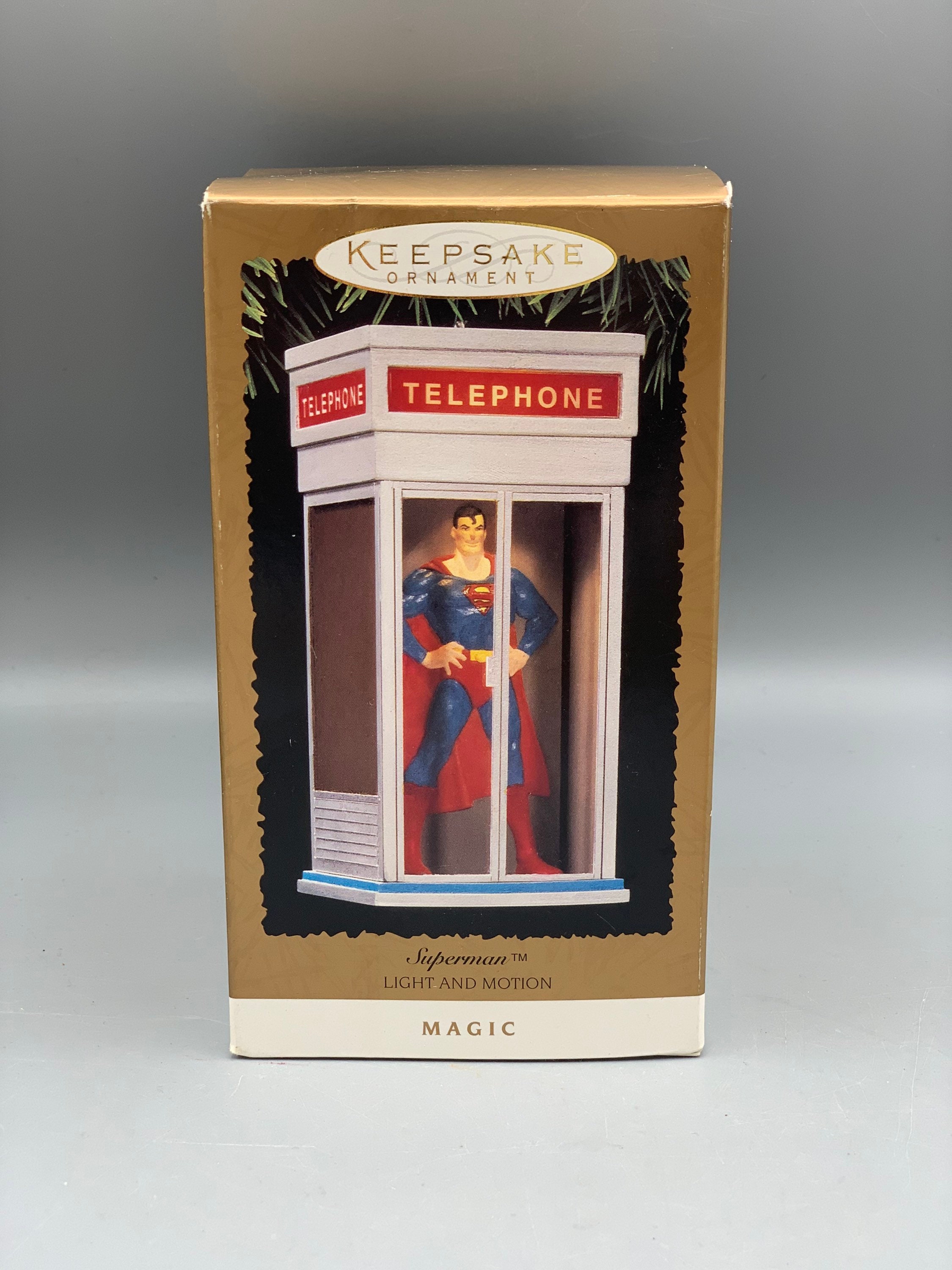 Hallmark Keepsake Magic 1995 Superman Telephone Booth Ornament - Etsy