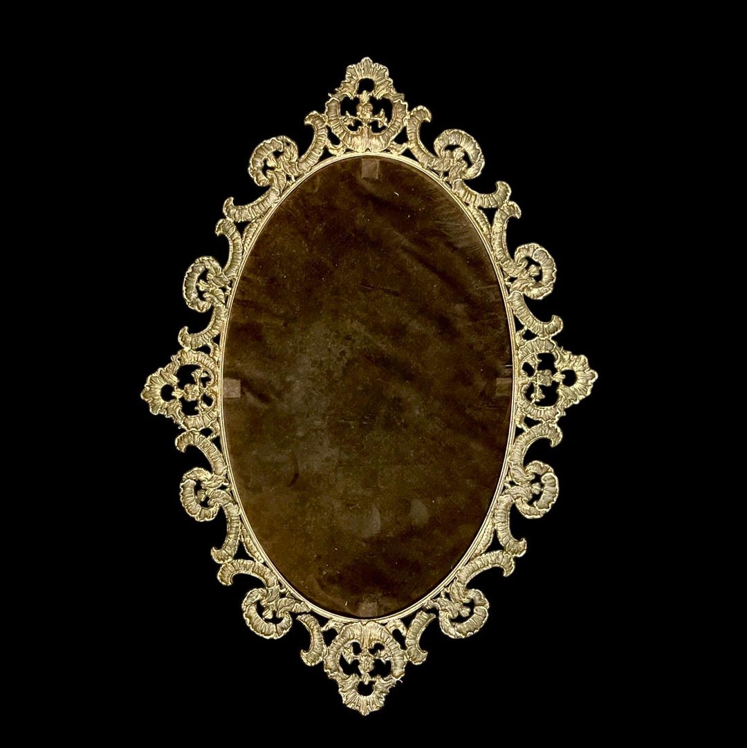 Antique Brass French Rococo Oval Frame Large 27 Inch Louis XV Style - Etsy