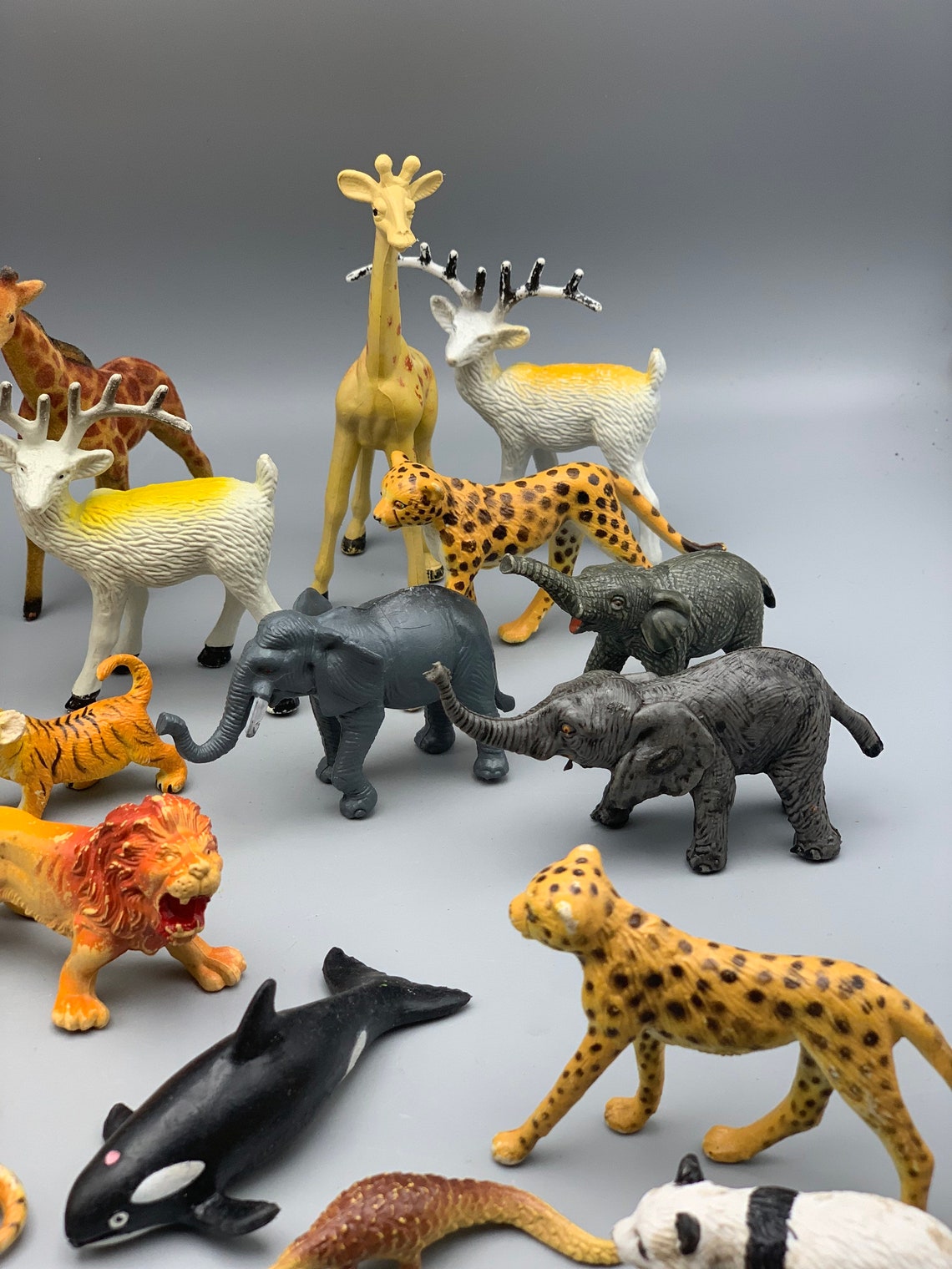 Vintage Vinyl Animal Figurines Lot 30 Pcs. AAA Painted Vinyl - Etsy