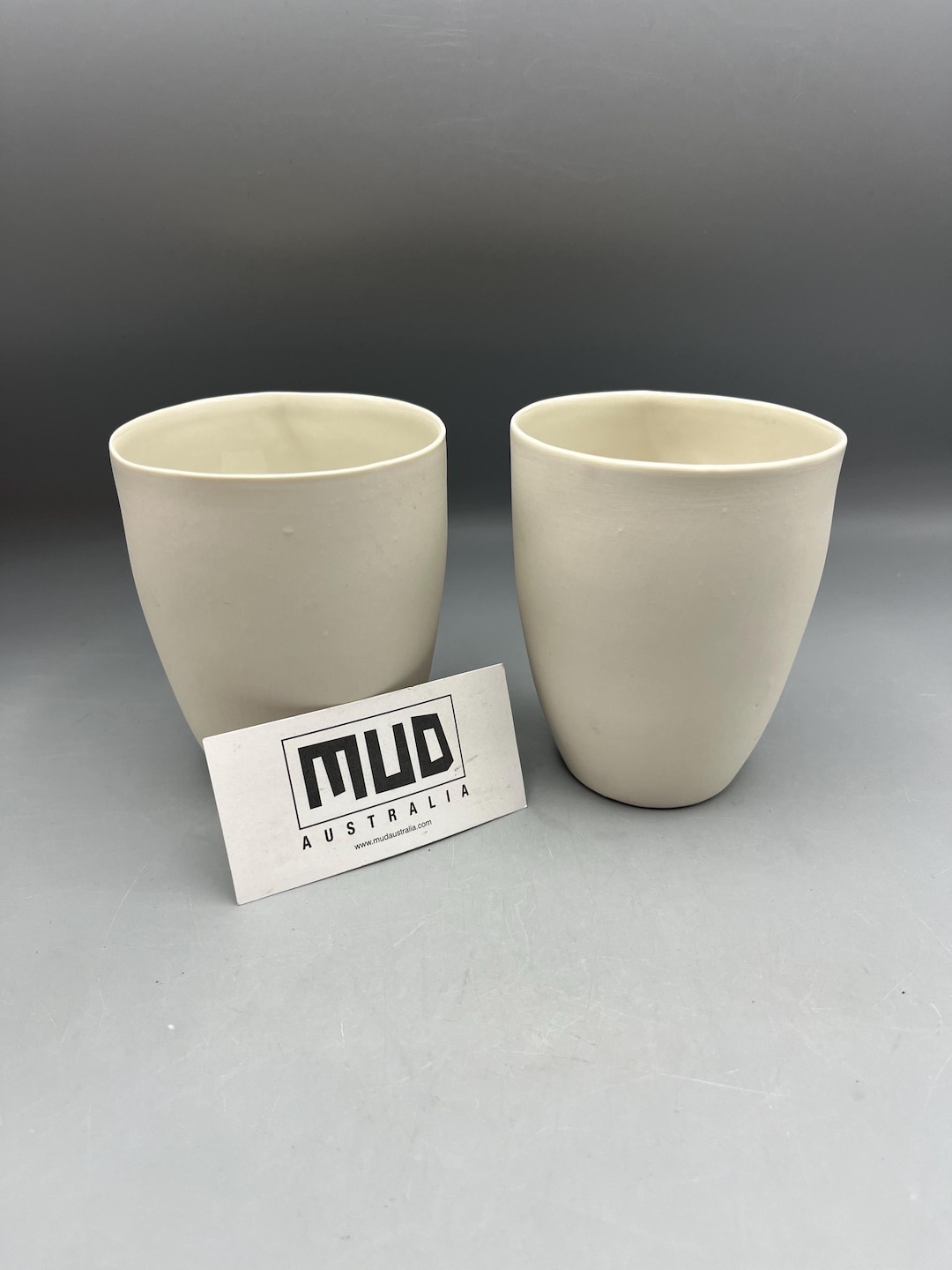 Mud Australia Limoges Porcelain Beaker Cups Milk White Set of 2 - Etsy