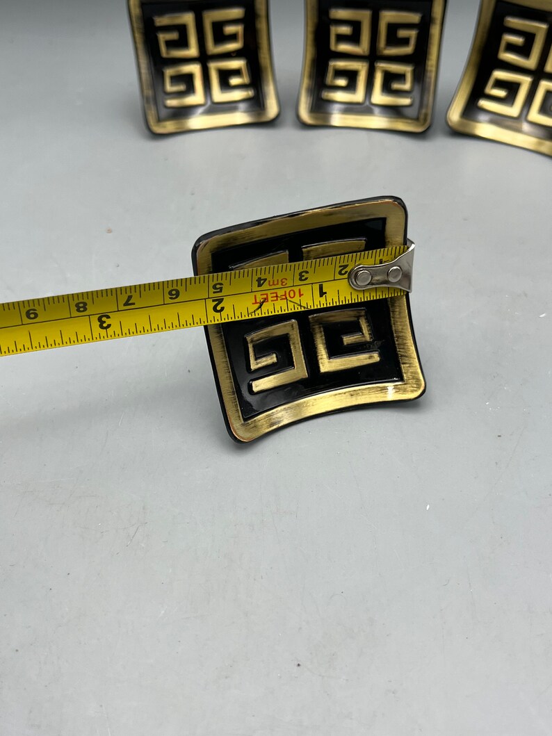 Vintage Jay Bee Greek Key Metal Drawer Pulls MCM Knobs Set of - Etsy