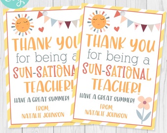 Sun Teacher Appreciation - Etsy