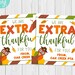 Thanksgiving We Are Extra Thankful for You Gift Tag Template, Fall ...