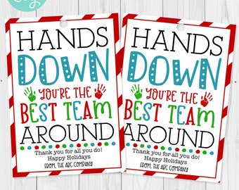 Hands Down Tag - Etsy