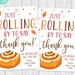 Cinnamon Roll Fall Gift Tag Template, Thanksgiving Rolling by to Say ...